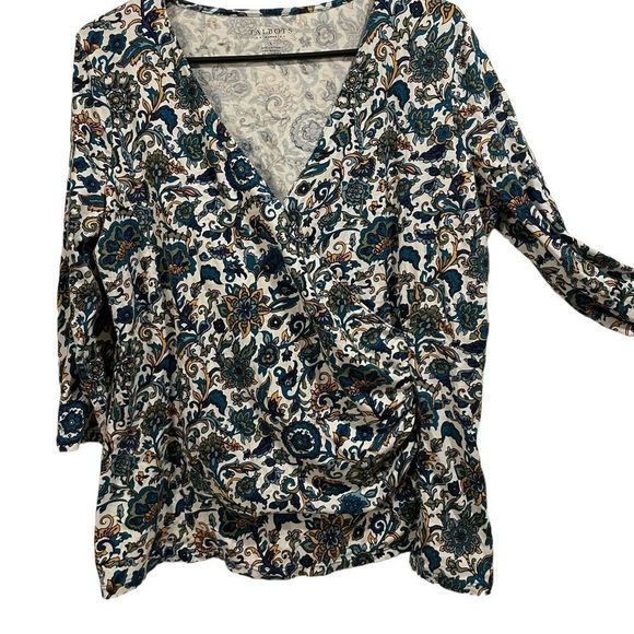 Talbots | Tops | Talbots Woman Plus Size Classic Stretch Ruched Wrap ...